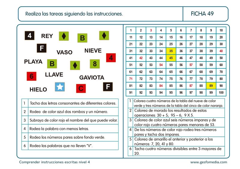 Comprender instrucciones escritas - Cuadernos mundoprimaria